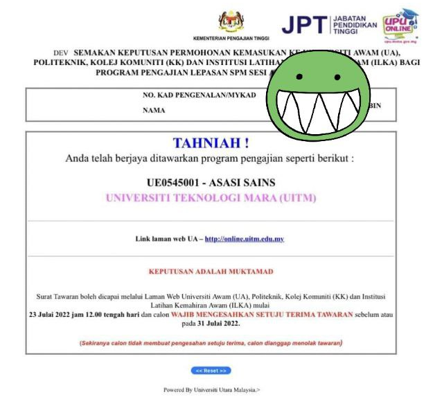 Semakan Keputusan UPU Online 2023 dan Permohonan Rayuan Lepasan SPM ... Semakan Keputusan UPU Online 2023 dan Permohonan Rayuan Lepasan SPM ...